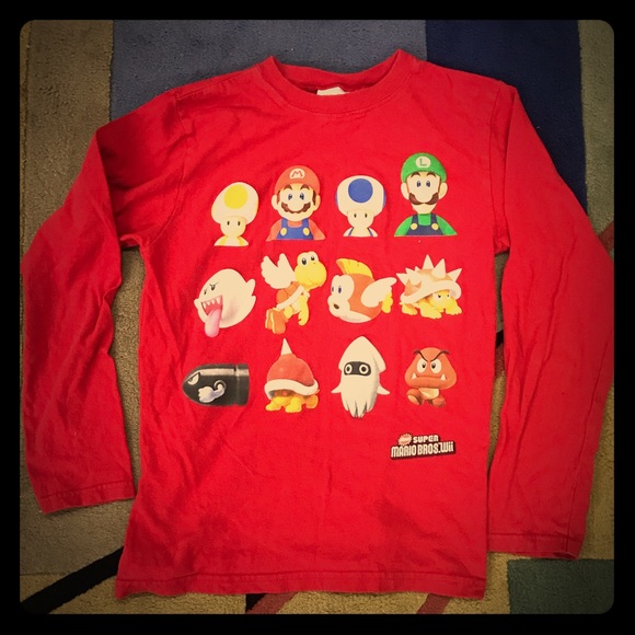 Nintendo | Shirts & Tops | Official Nintendo Super Mario Bros Kids ...